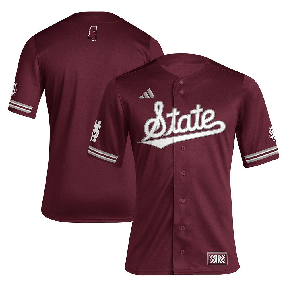 Men's adidas Maroon Mississippi State Bulldogs Reverse Retro Replica ...