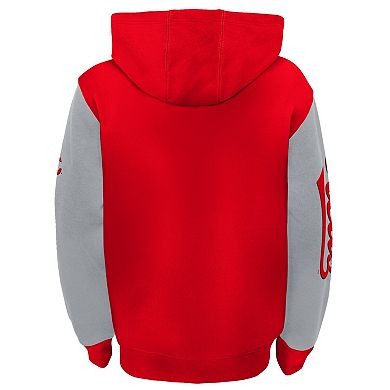 Youth Fanatics Red/Gray Cincinnati Reds Postcard Full-Zip Hoodie Jacket