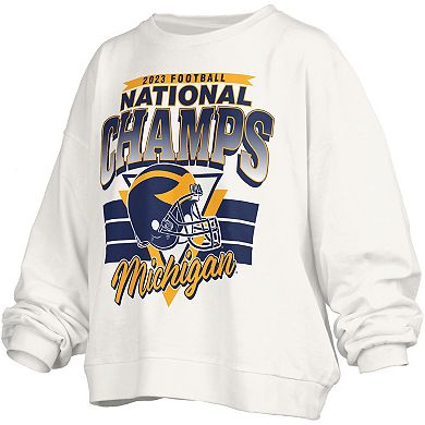 Women's Pressbox White Michigan Wolverines College Football Playoff 2023 National Champions ...