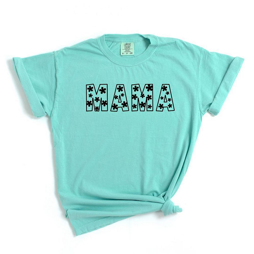 Flower Mama Bold Garment Dyed Tees