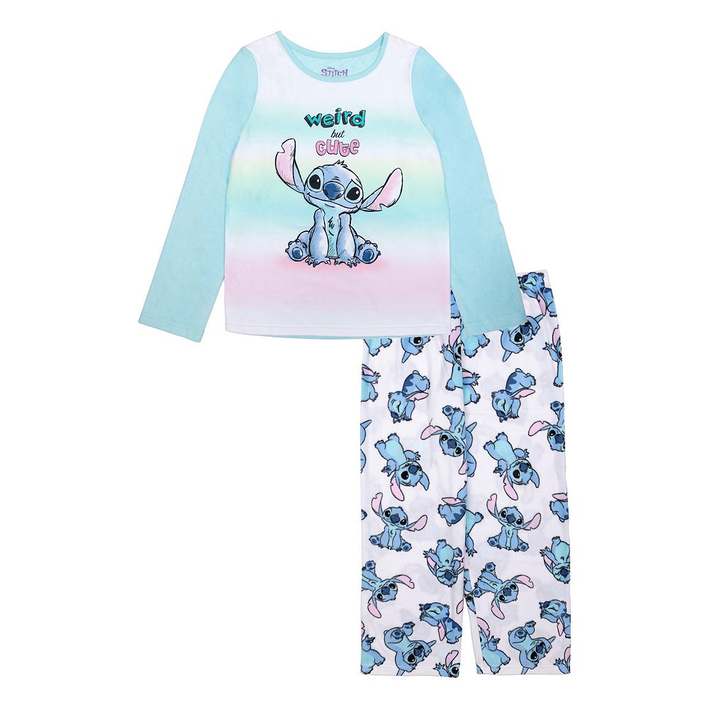 Disney's Lilo & Stitch Girls 4-10 Weird but Cute 2-Piece Pajama Set