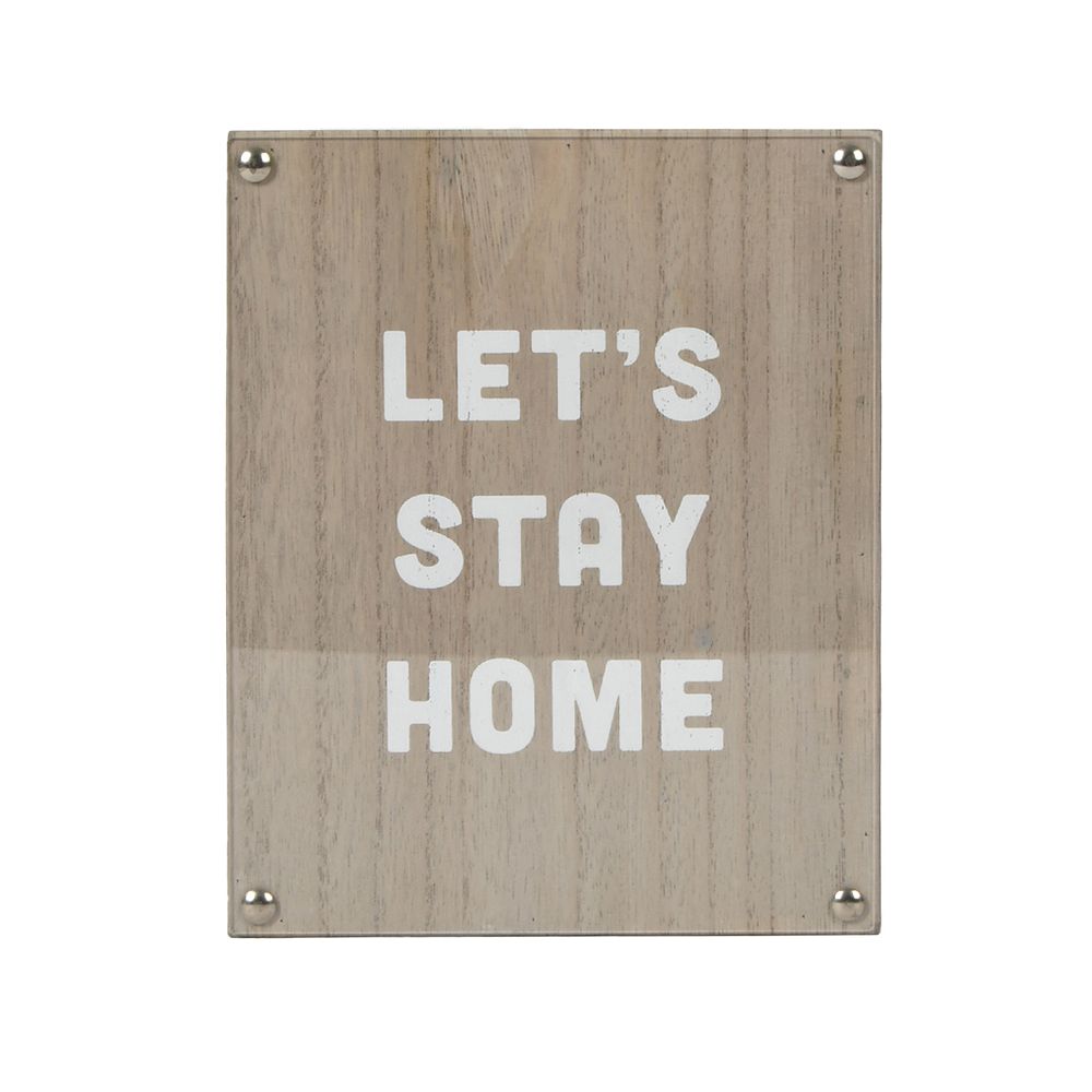 New View Gifts & Accessories Let's Stay Home Box Sign Wall Art