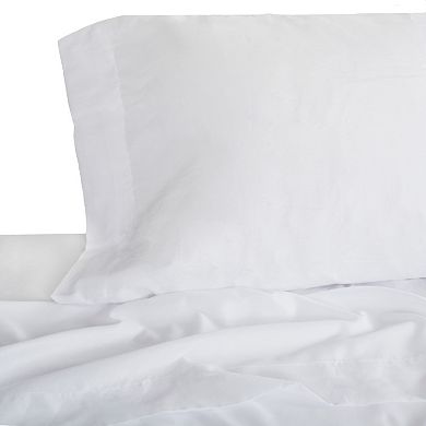 Set Of 4 White Microfiber Sheet 102"
