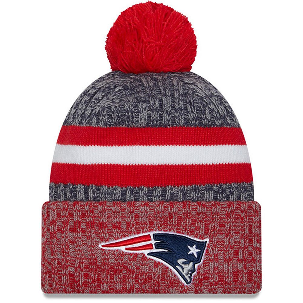 Men's New Era Navy/Red New England Patriots 2023 Sideline Sport Cuffed ...