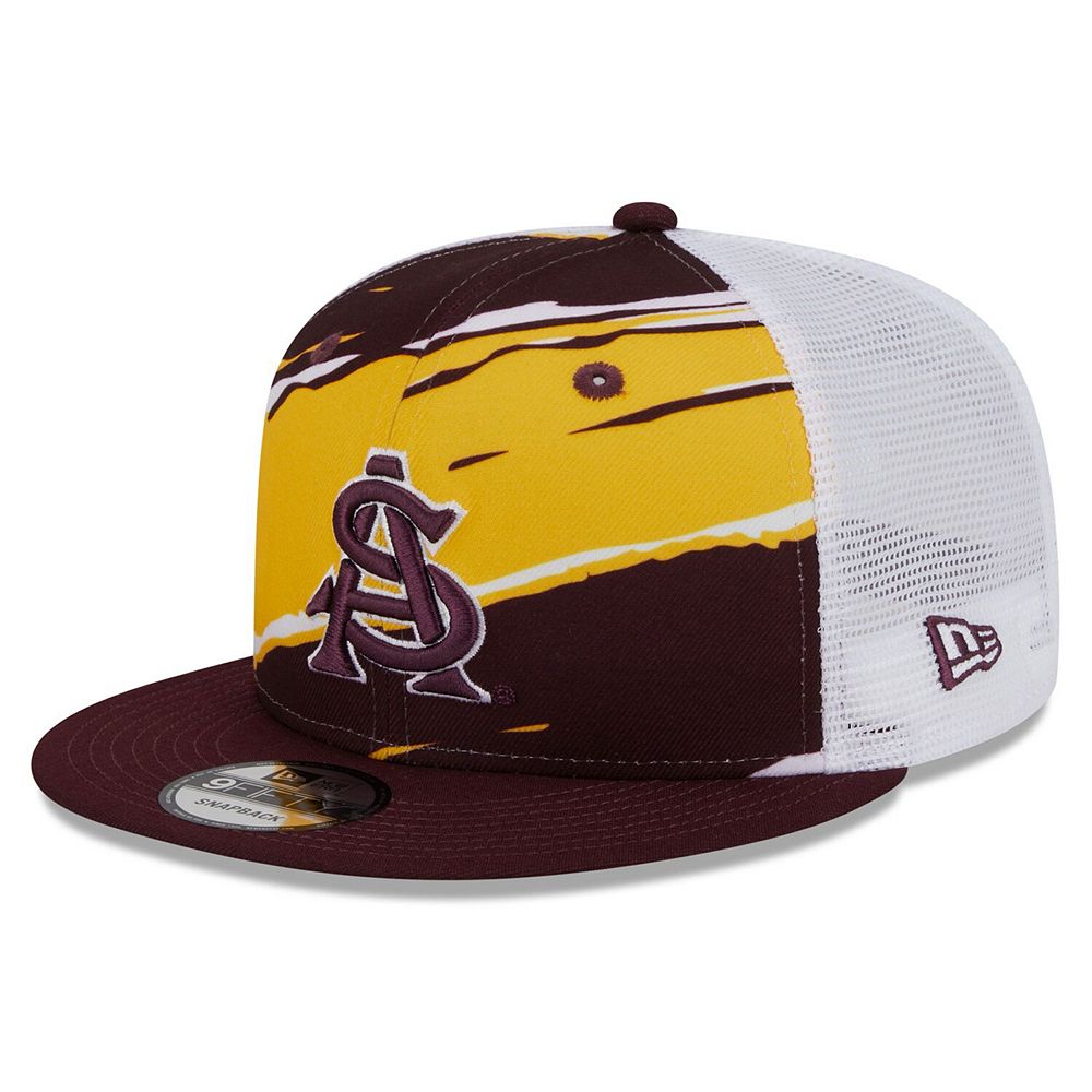 Men's New Era Maroon Arizona State Sun Devils Tear Trucker 9FIFTY ...