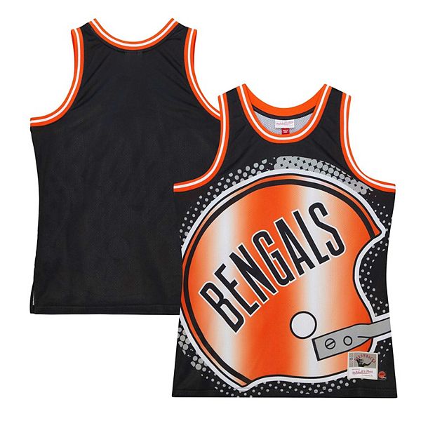 Men's Mitchell & Ness Black Cincinnati Bengals Big Face 7.0 Fashion ...