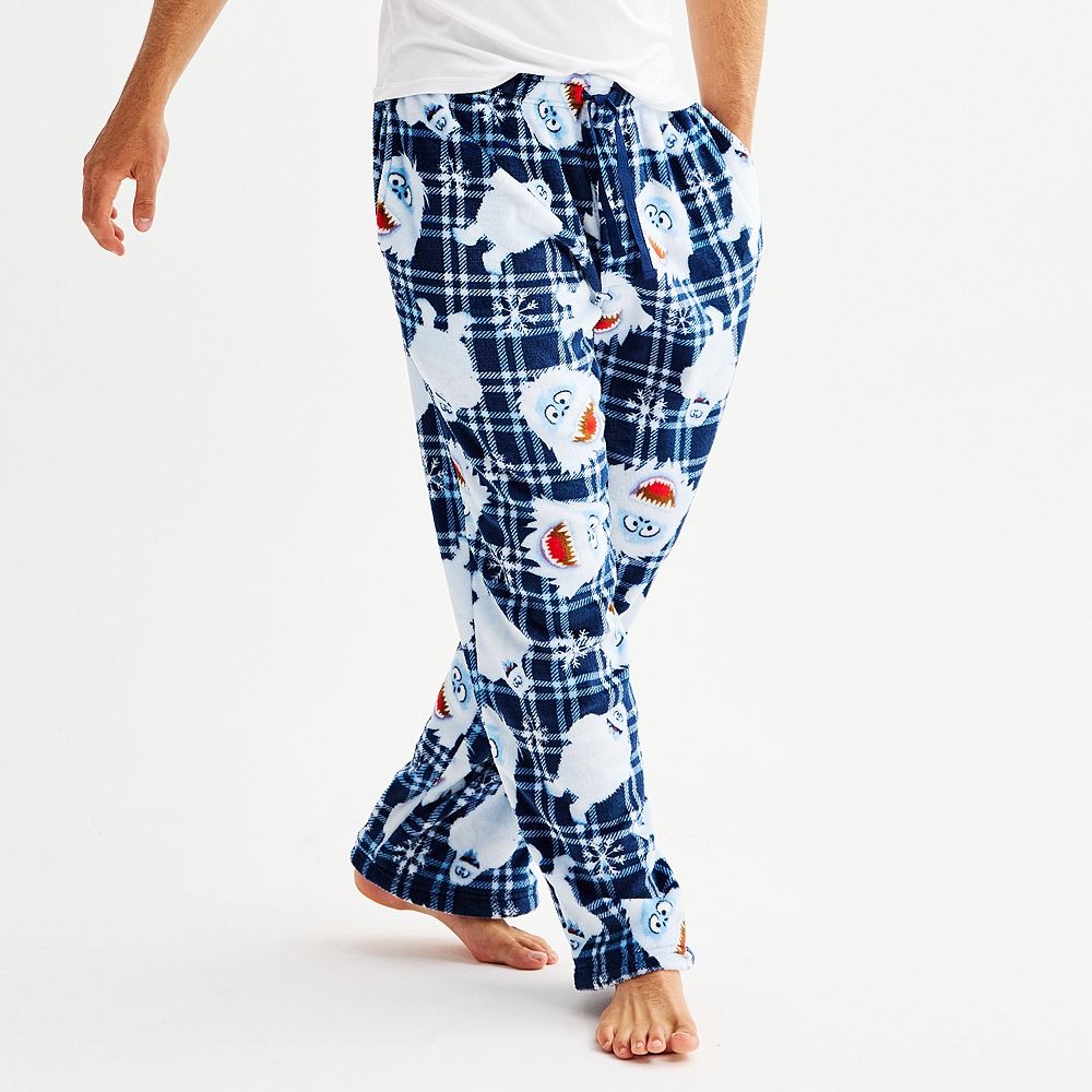 Men's Rudolph the Red-Nosed Reindeer Bumble Tartan Super Minky Pajama Pants