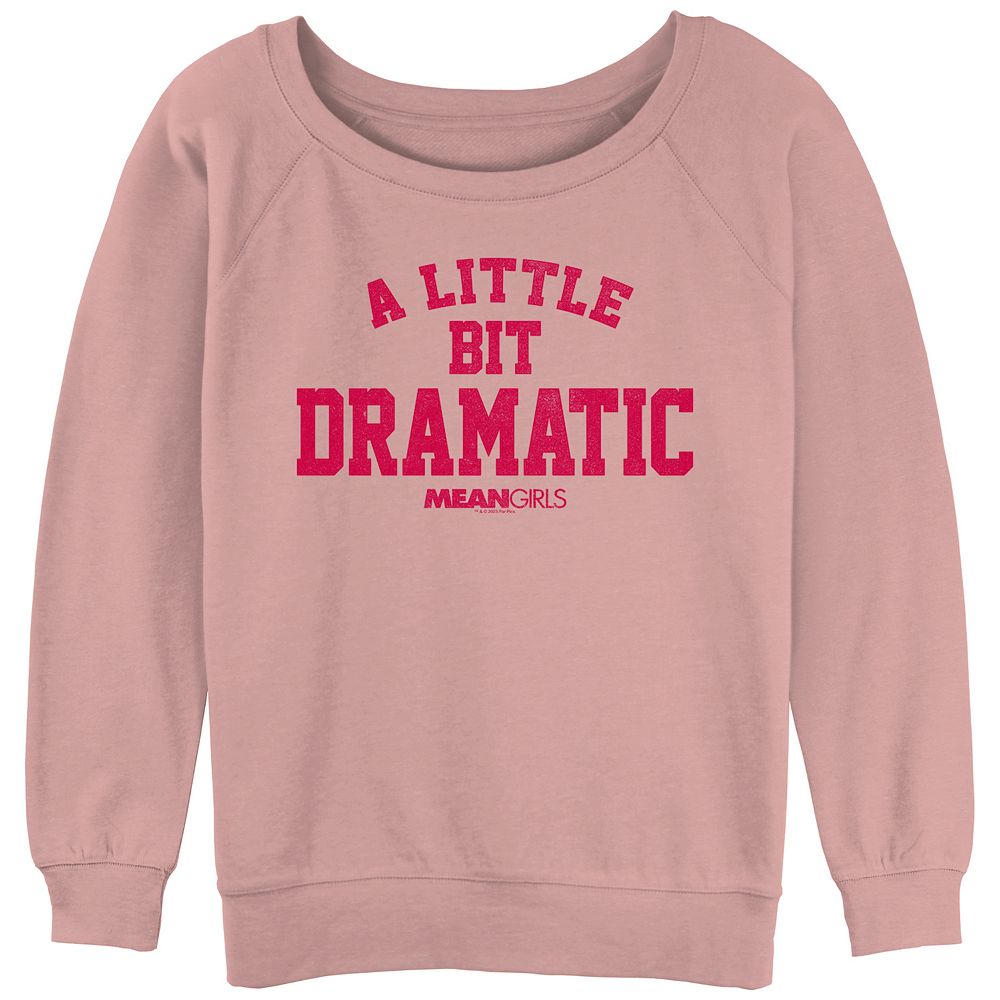 Juniors' Mean Girls A Little Bit Dramatic Graphic Slouchy Terry