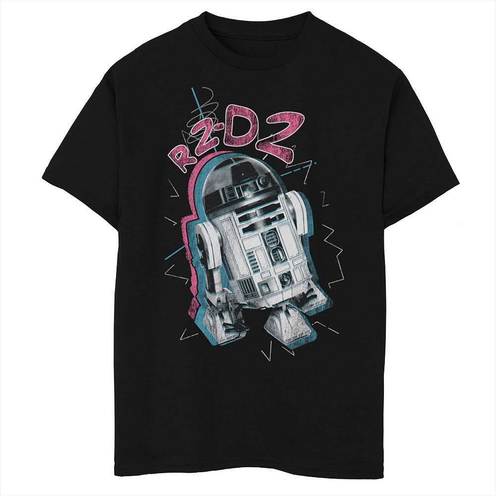 Boys Star Wars Cool R2-D2 Poster Husky Graphic Tee
