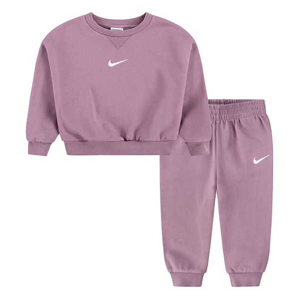 Baby & Toddler Girls Nike Essentials Crew Sweatshirt and Sweatpants 2 ...