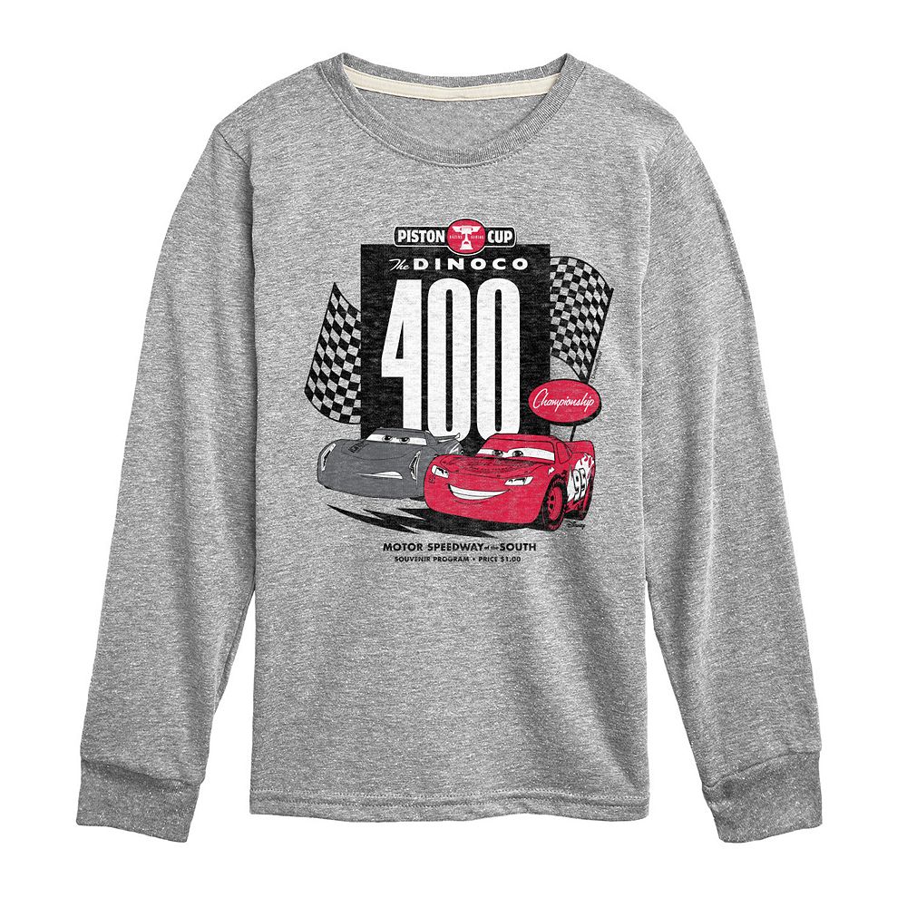Disney / Pixar's Cars Boys 8-20 Lightning & Storm The Dinoco Long Sleeve Graphic Tee