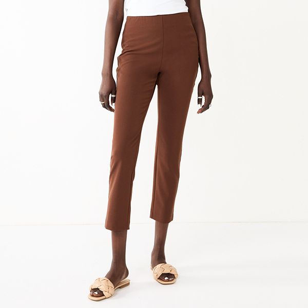 Women's Nine West High Rise Side Zip Skinny Ankle Pants