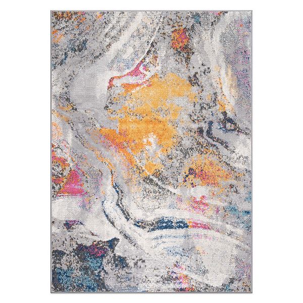 World Rug Gallery Watercolor Design Area Rug