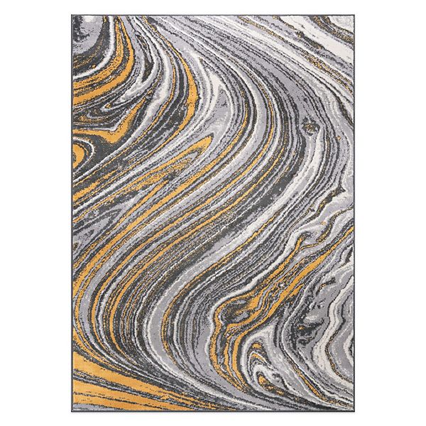 World Rug Gallery Swirl Design Area Rug