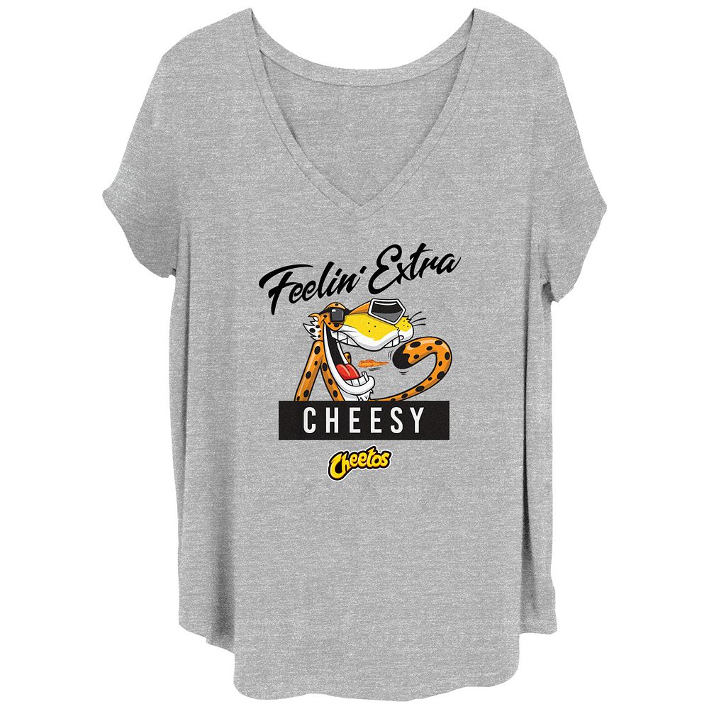 Juniors' Plus Size Cheetos Feeling Extra Cheesy Graphic Tee