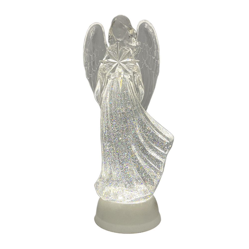 St. Nicholas Square® Holiday Shimmer LED Angel Snow Globe Table Decor