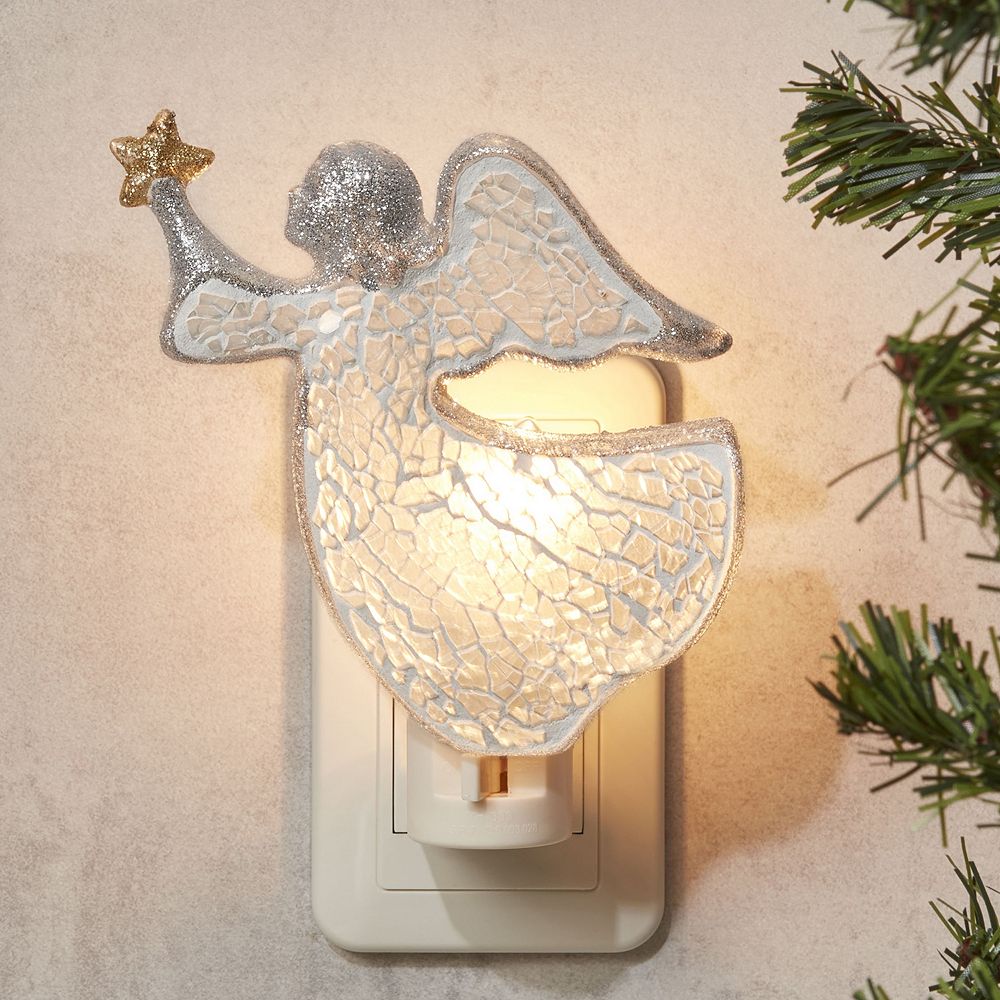 St. Nicholas Square® Glass Angel Night Light