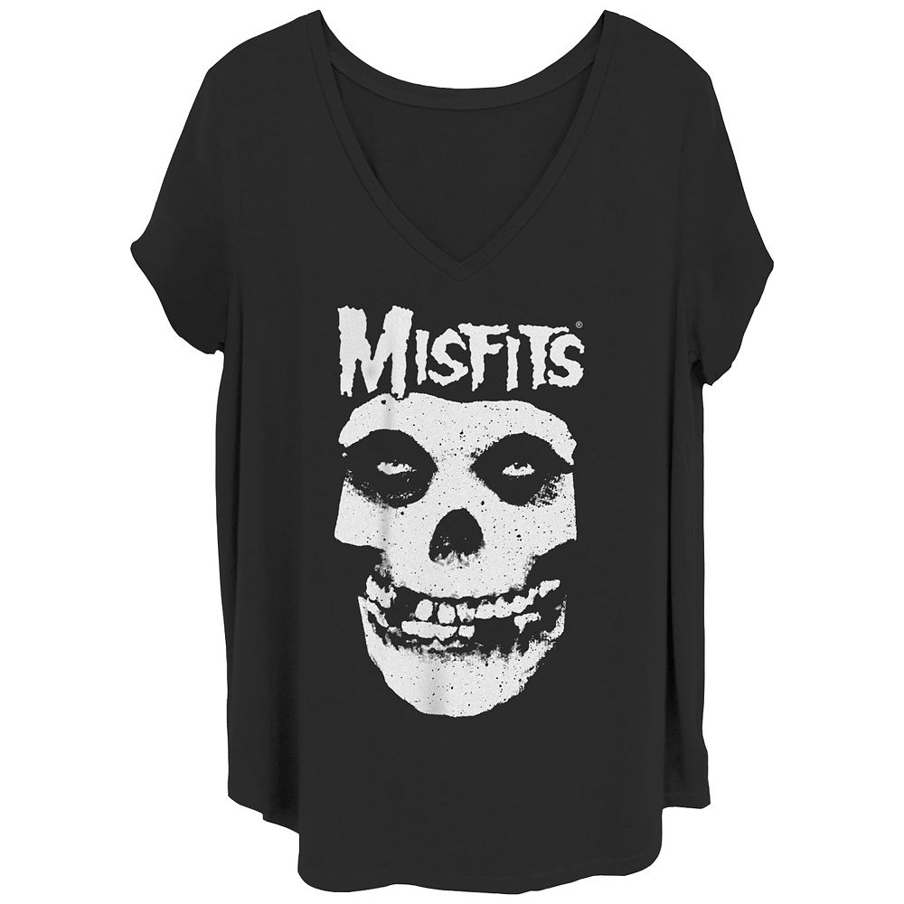 Juniors' Plus Size The Misfits Skull Graphic Tee