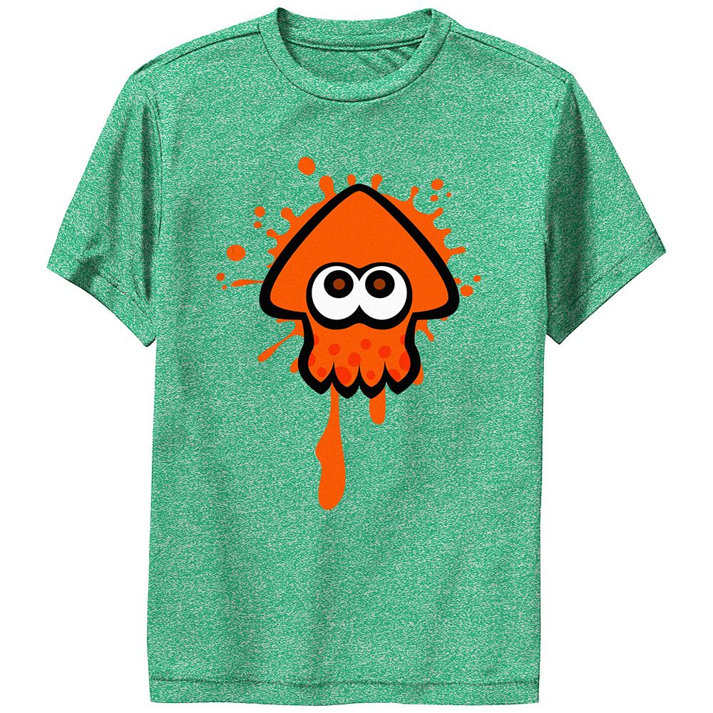 Boys Splatoon Orange Squid Performance Graphic Tee