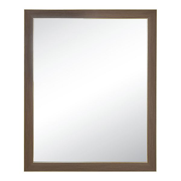 Dark Brown Rectangular Mirror