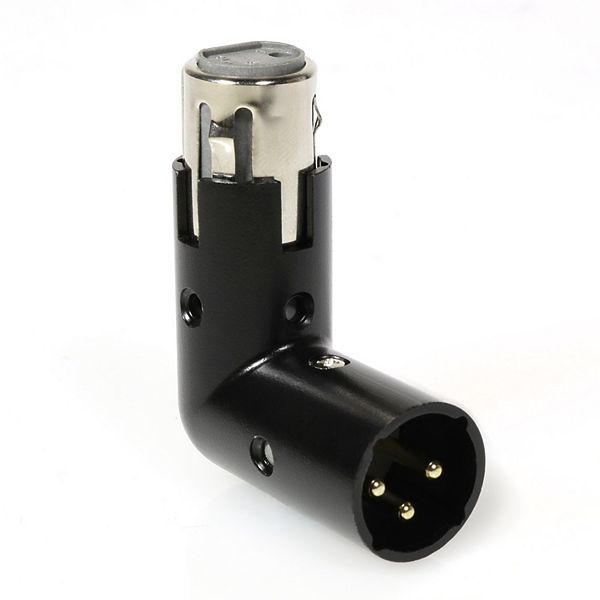 Lyxpro Xlr Angle Adapter, Male & Female 90 Degree Xlr Elbow