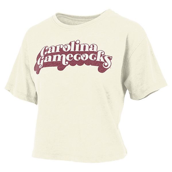 Women's Pressbox White South Carolina Gamecocks Vintage Easy Team Name ...