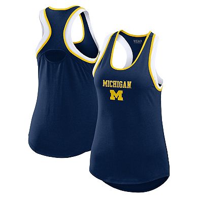 Women's WEAR by Erin Andrews Navy Michigan Wolverines Open Hole ...