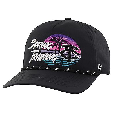 Men's '47 Black Minnesota Twins Spring Training Surfside Adjustable Hat