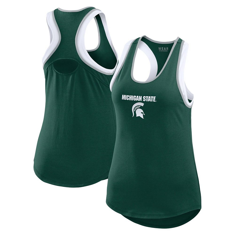 Women's WEAR by Erin Andrews Green Michigan State Spartans Open Hole ...