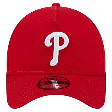 Men's New Era Red Philadelphia Phillies Team Color A-Frame 9FORTY ...