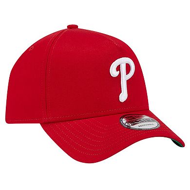 Men's New Era Red Philadelphia Phillies Team Color A-Frame 9FORTY ...