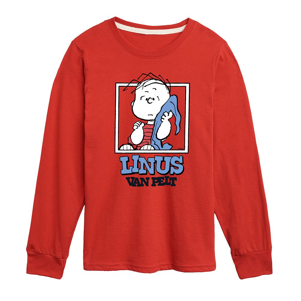 Boys 8-20 Peanuts Linus Van Pelt Long Sleeve Graphic Tee