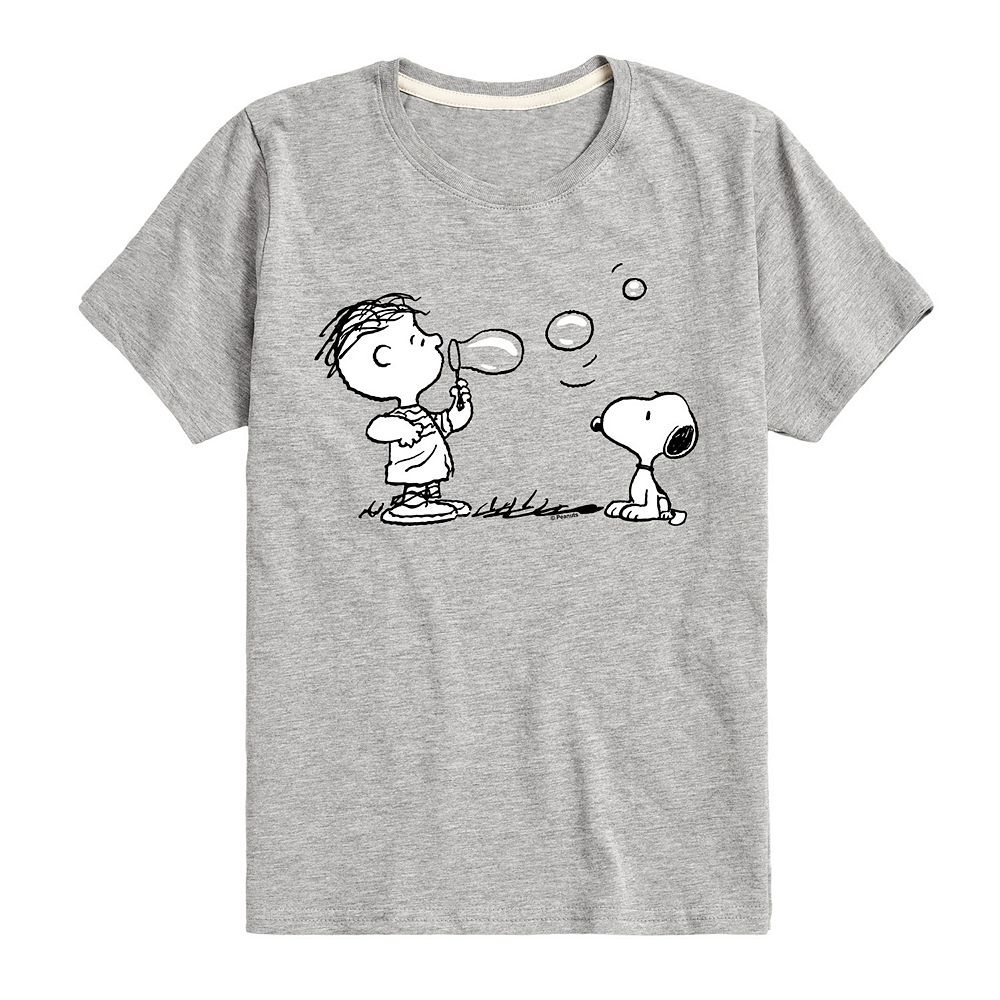 Boys 8-20 Peanuts Rerun & Snoopy Bubbles Graphic Tee