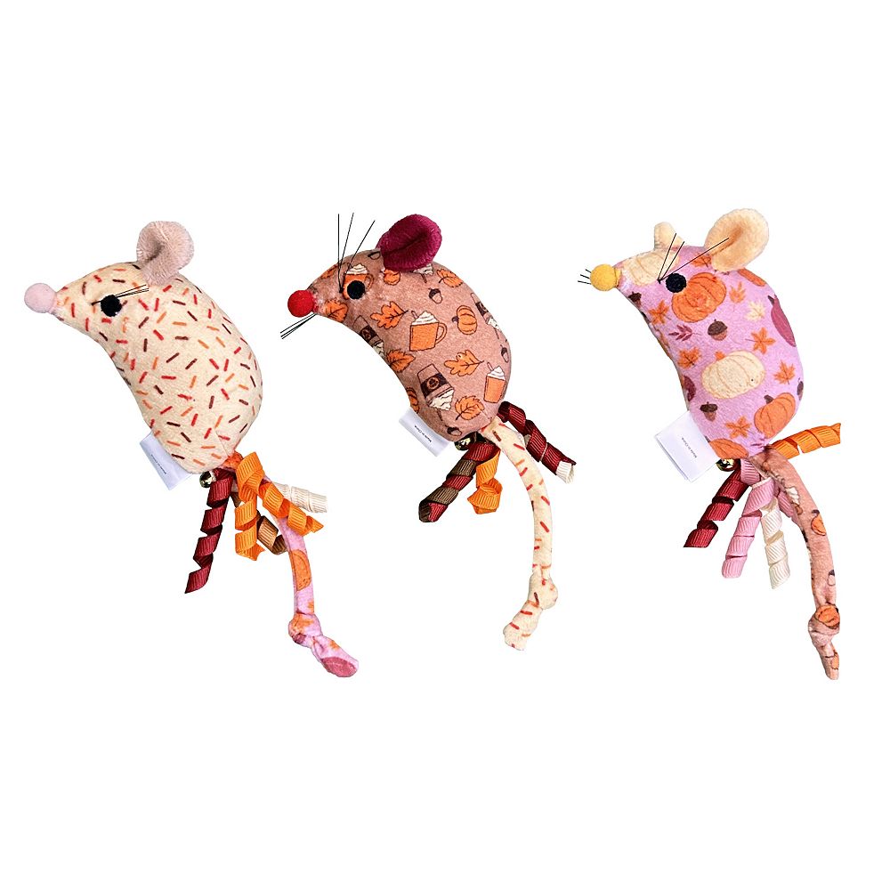 Meow Fall Mouse Toys 3-pack Set