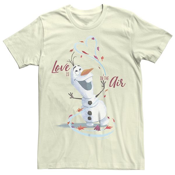 Disney's Frozen Olaf Love Is In The Air Juniors' Boyfriend Graphic Tee