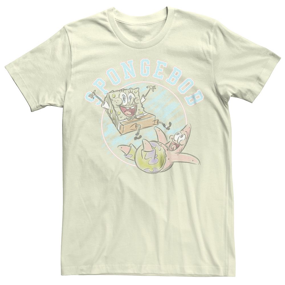 Juniors' SpongeBob SquarePants Chalk Sketch Boyfriend Graphic Tee