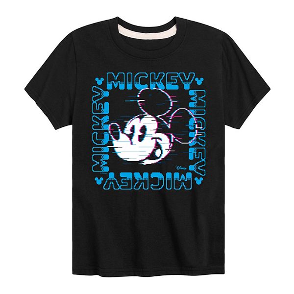 Disney's Mickey Mouse Boys 8-20 8 Bit Square Graphic Tee