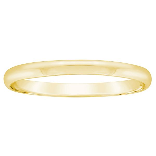 Alyson Layne Men's 2 mm Half Round Wedding Band