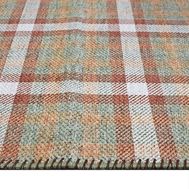 Celebrate Together™ Fall Harvest Plaid Washable Rug