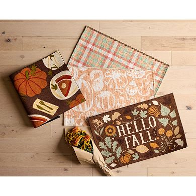 Celebrate Together™ Fall Harvest Plaid Washable Rug