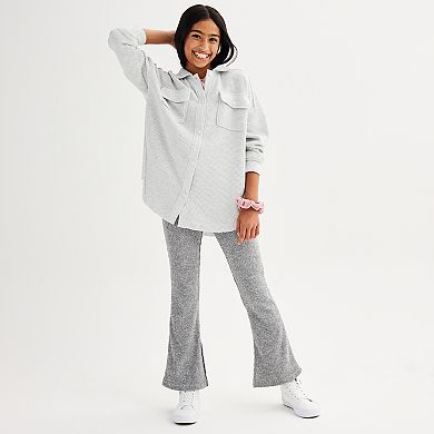 Girls 7-16 Limited Too Textured Waffle Shacket
