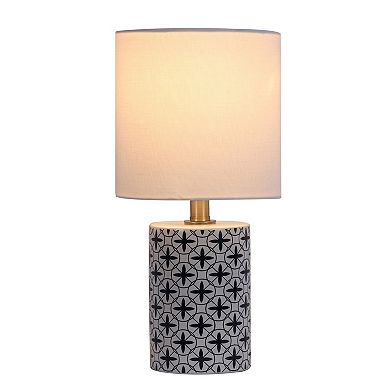 Blue & White Pattern Accent Table Lamp