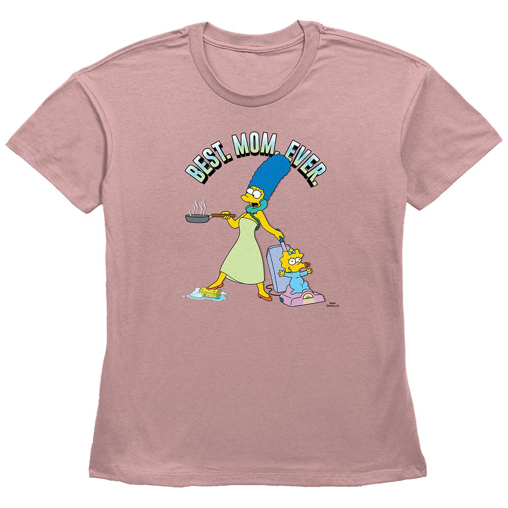 Women's The Simpsons Best Mom Ever Basic Fit Graphic Tee