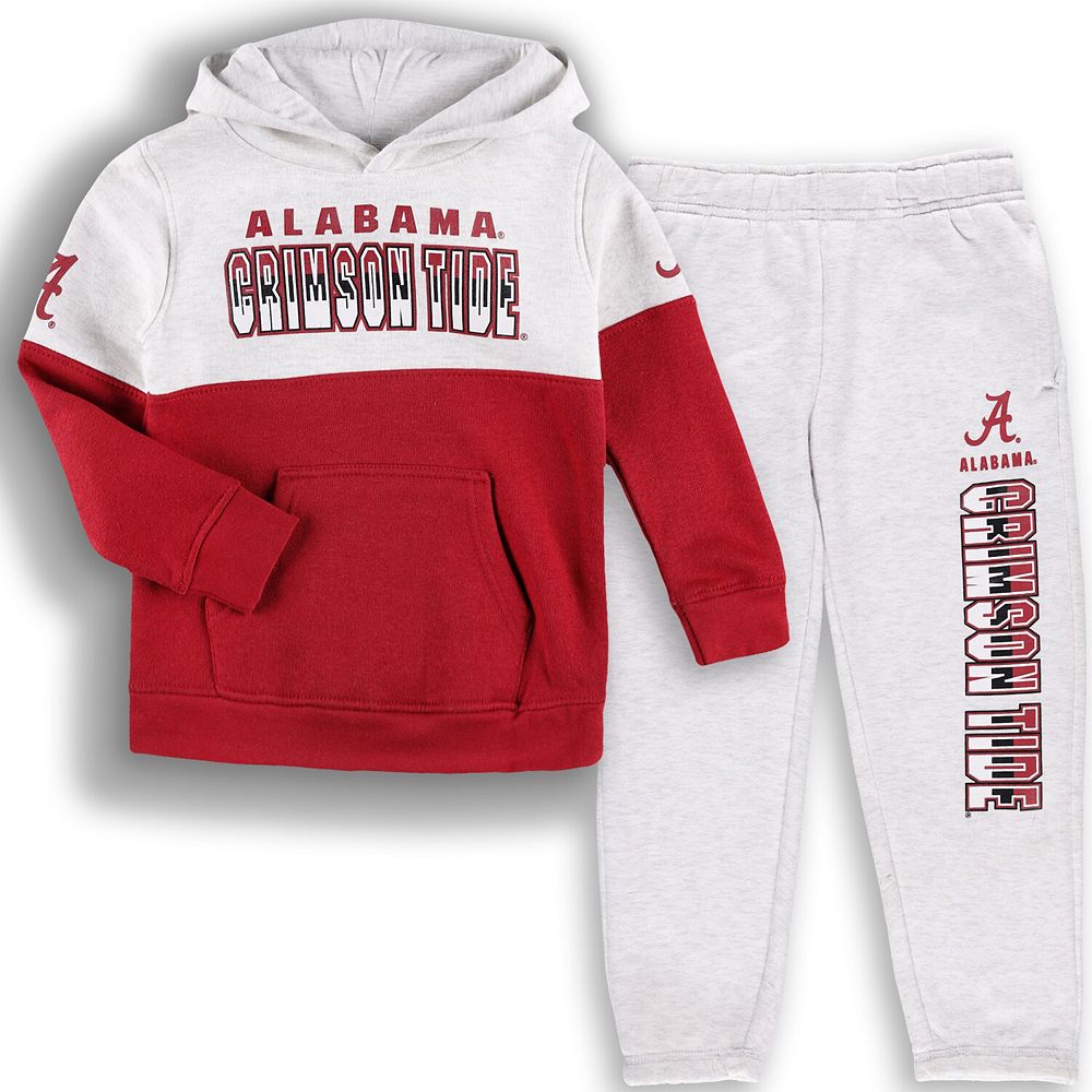 Preschool Heather Gray/Crimson Alabama Crimson Tide Playmaker Pullover ...