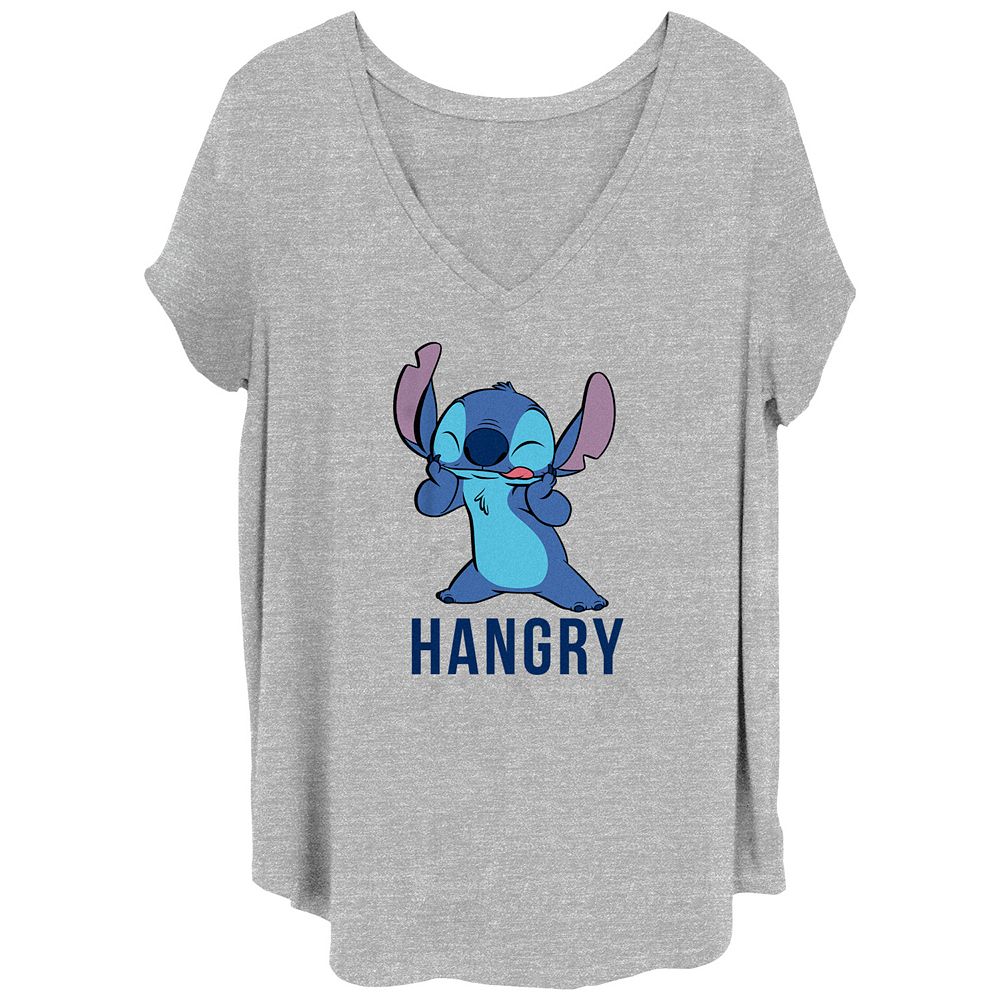 Disney's Lilo & Stitch Hangry Stitch Juniors' Plus Graphic Tee