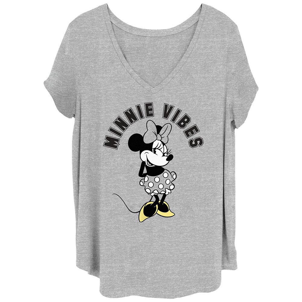 Disney's Minnie Mouse Vibes Juniors' Plus Graphic Tee