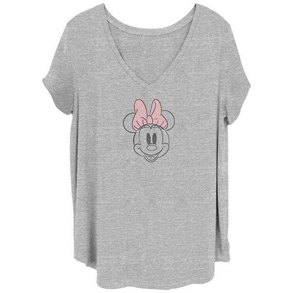 Disney's Minnie Mouse All Smiles Juniors' Plus Graphic Tee