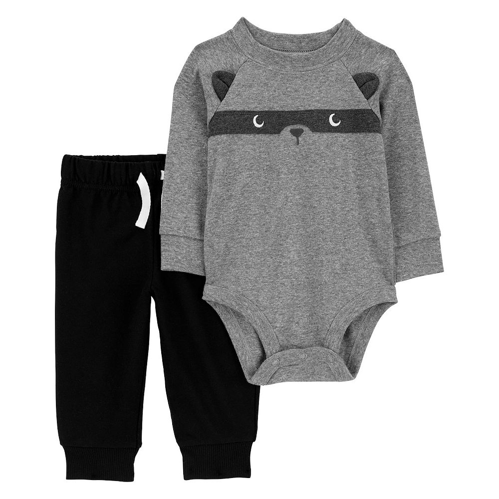 Baby Boy Carter's 2-Piece Raccoon Bodysuit & Pants Set