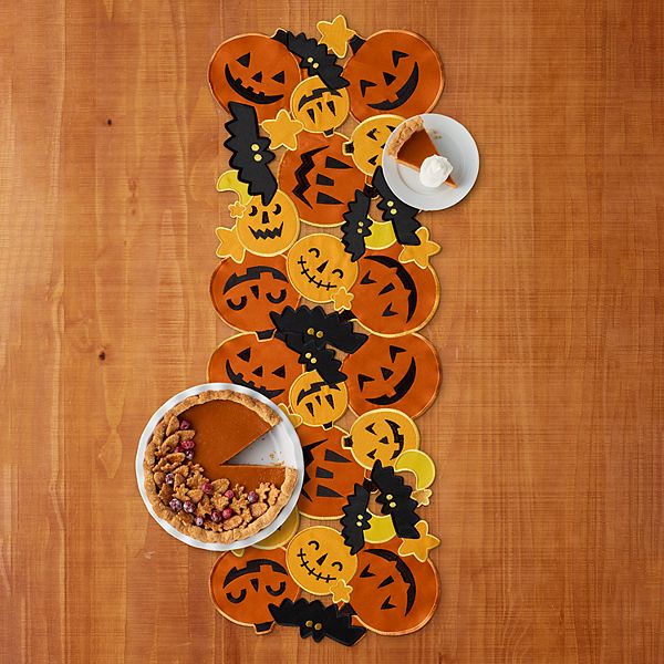 Celebrate Together™ Halloween Jack-o'-Lantern and Bats Cutout Table Runner