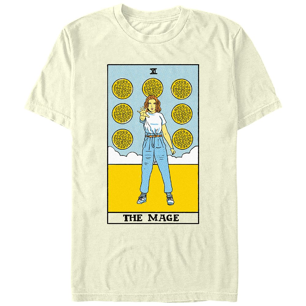 Juniors' Stranger Things The Mage Card Boyfriend Graphic Tee